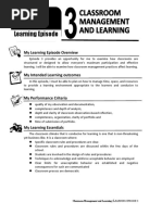 Classroom Management Matrix | PDF | Classroom | Psychology