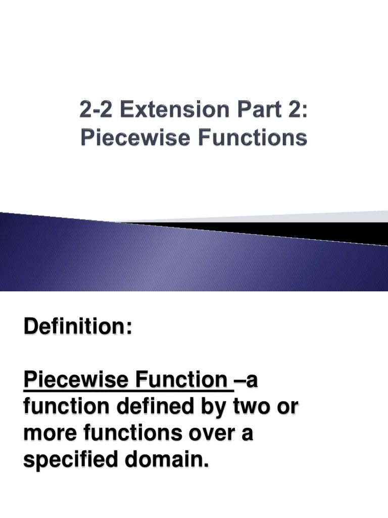 Piecewise Functions | PDF | Function (Mathematics) | Mathematical Analysis