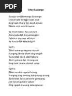 Lirik Lagu Hanit Wa Hanini | PDF
