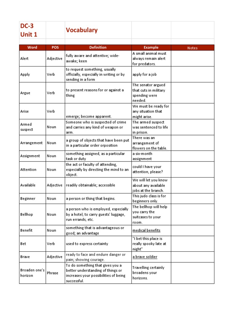 Vocabulary for Everyday Use | PDF | Adjective | Verb