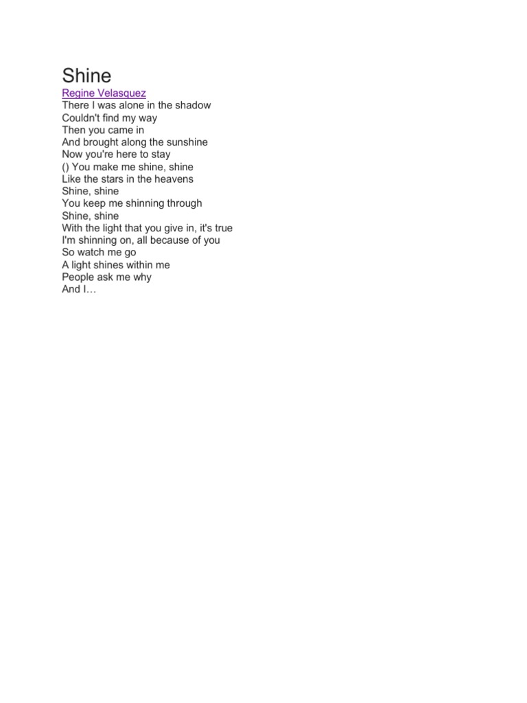Shine PDF | PDF