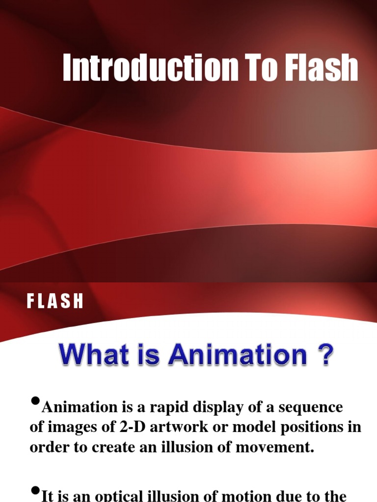 Introductiontoflash 140822110541 Phpapp02 | PDF | Adobe Flash | Computer Animation
