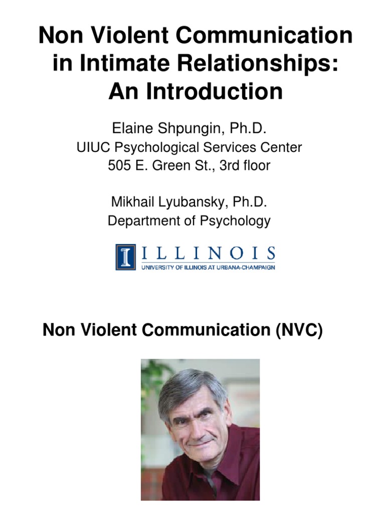 nonviolent-communication.ppt | Social Psychology | Action (Philosophy)