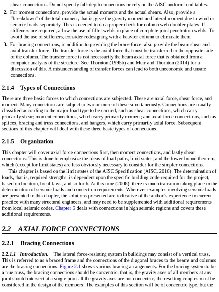 AXIAL FORCE CONNECTIONS - Pages From (Handbook of Structural Steel ...