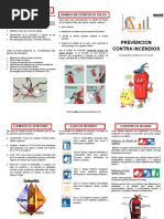 Triptico Uso y Manejo de Extintores | PDF | Incendios | Oxígeno