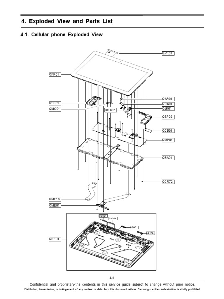 Cellular Phone Parts Diagram | PDF