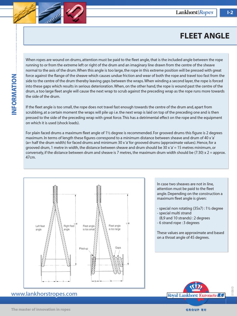 Fleet Angle | Download Free PDF | Rope | Angle