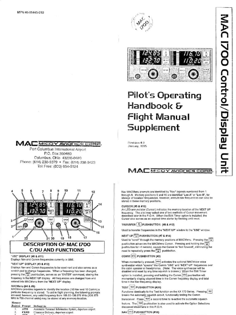 Mac 1700 Radio | PDF