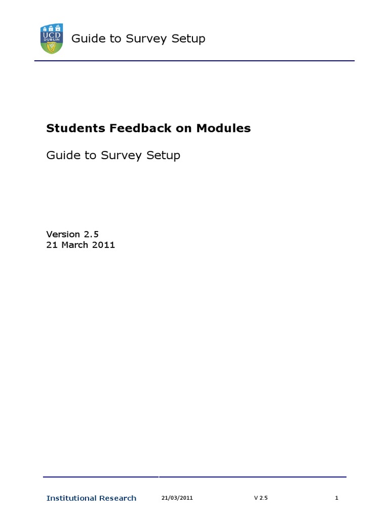 Students Feedback On Modules Students Feedback On Modules: Guide To ...