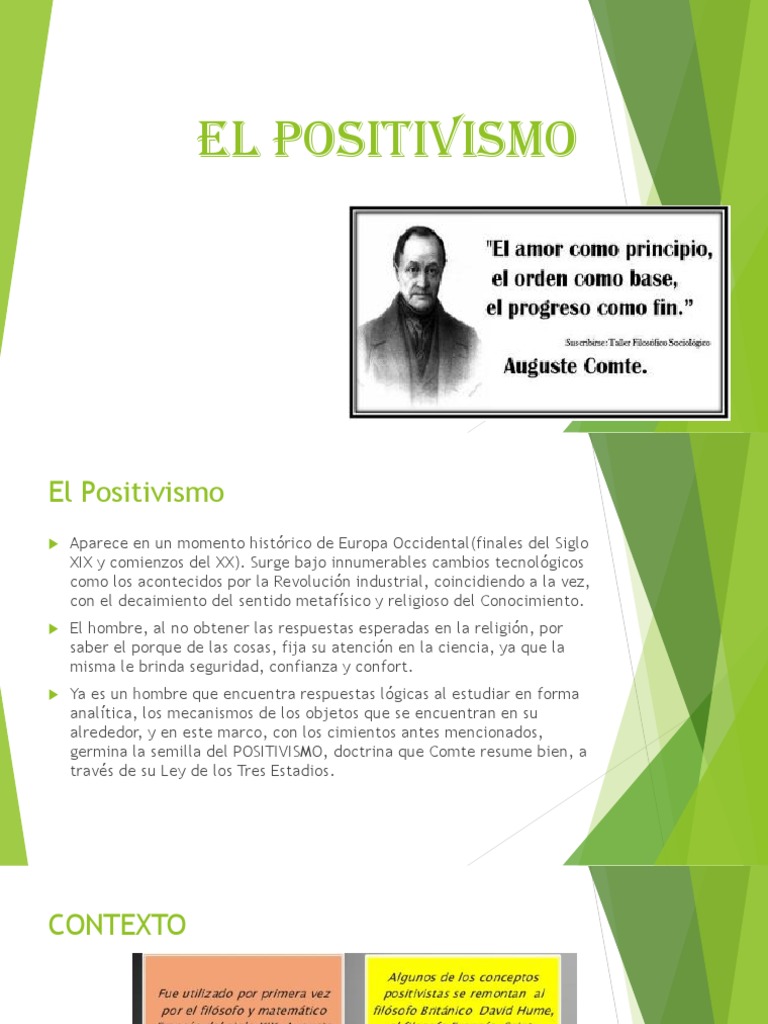 El Positivismo | Positivismo | David Hume