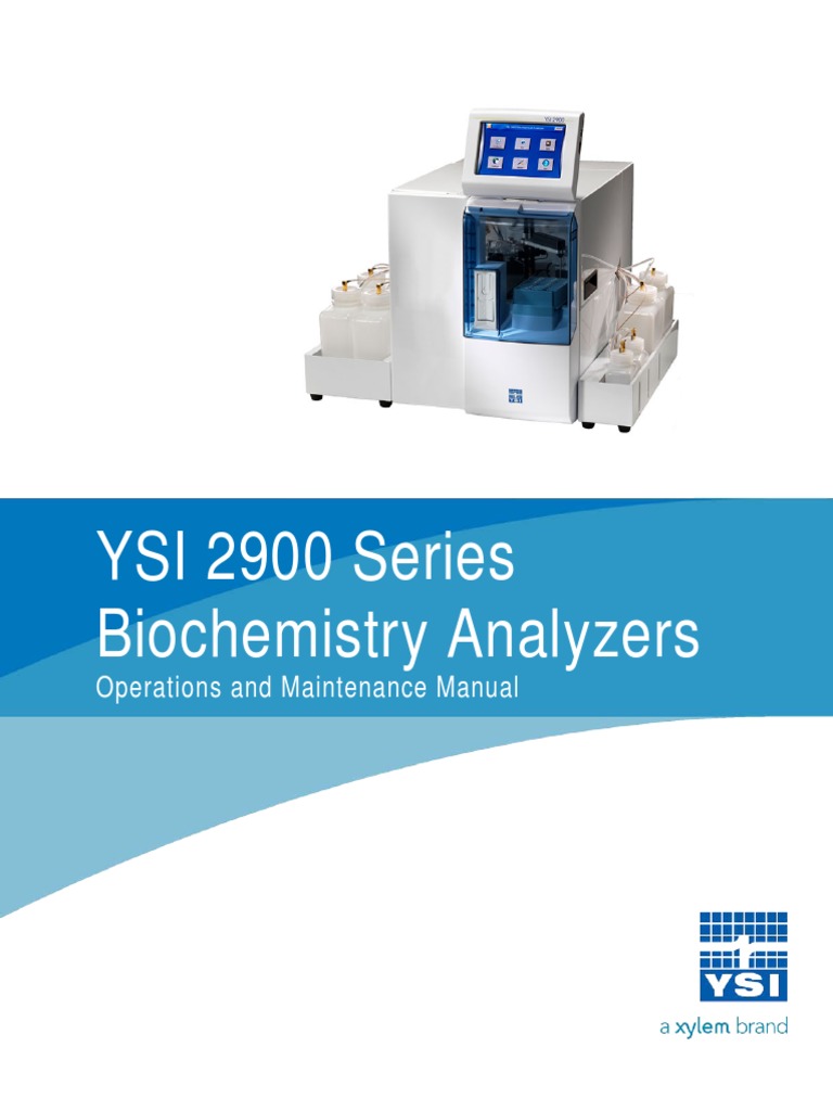 YSI 2900 Series Manual | PDF | Biosensor | Glucose