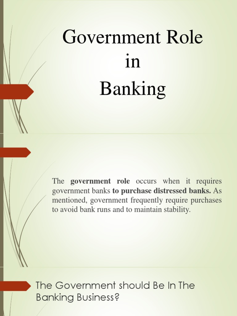 Government Role in Banking in The Philippines | PDF | Banks | Banking