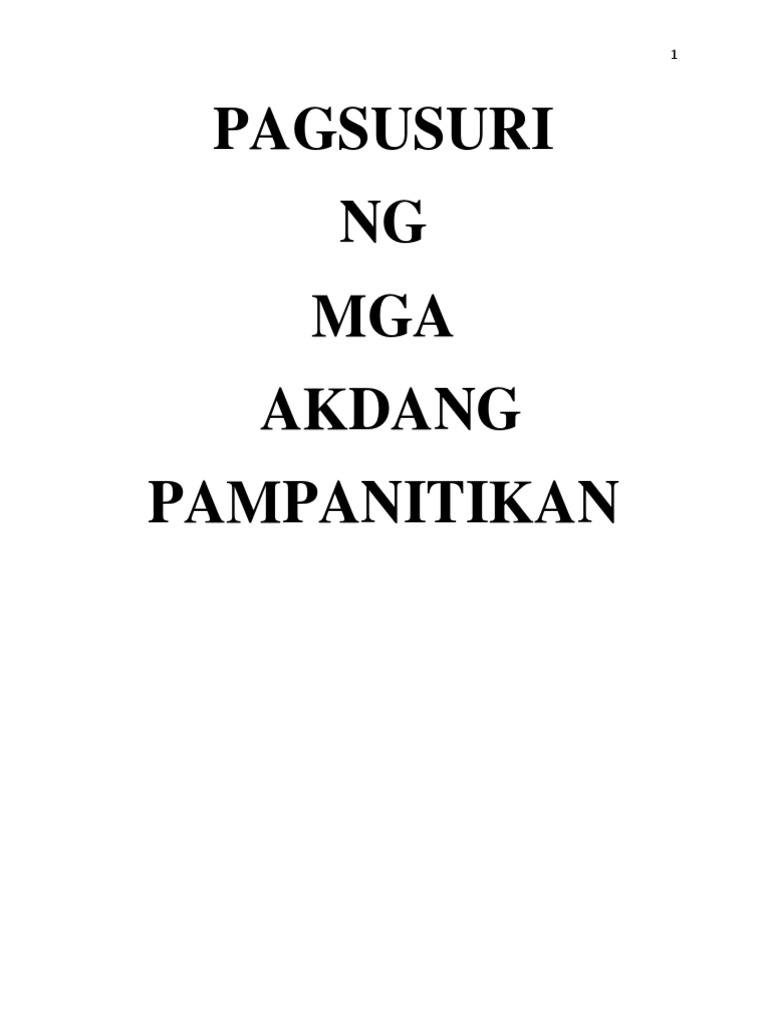 Pagsusuri NG Akda Final | PDF