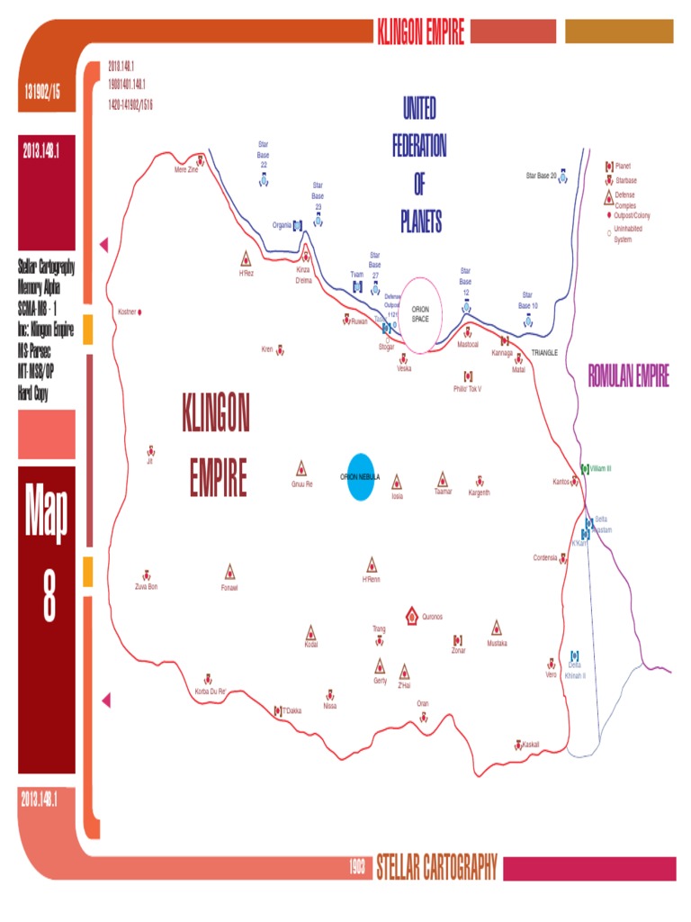FASA - Klingon Map PDF | PDF | Star Trek | Astronomical Objects