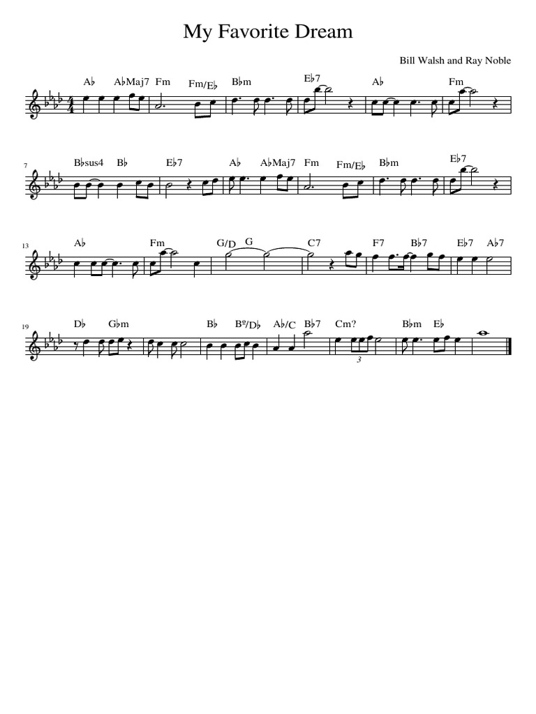 My Favorite Dream | PDF