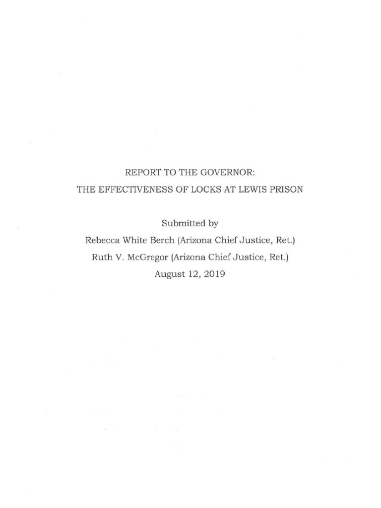 Corrections Report | PDF | Prison | Leadership