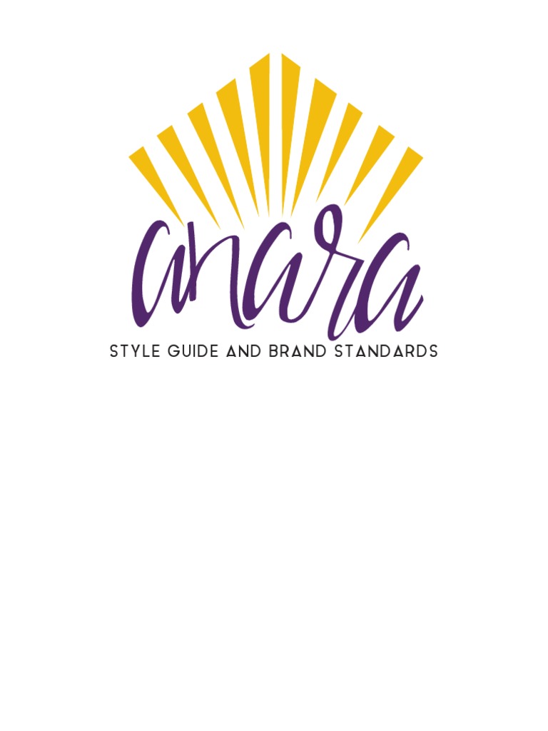 Anara Style Guide | PDF | Logos | Advertising