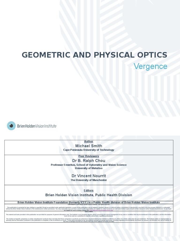 02 Vergence | PDF | Lens (Optics) | Optics