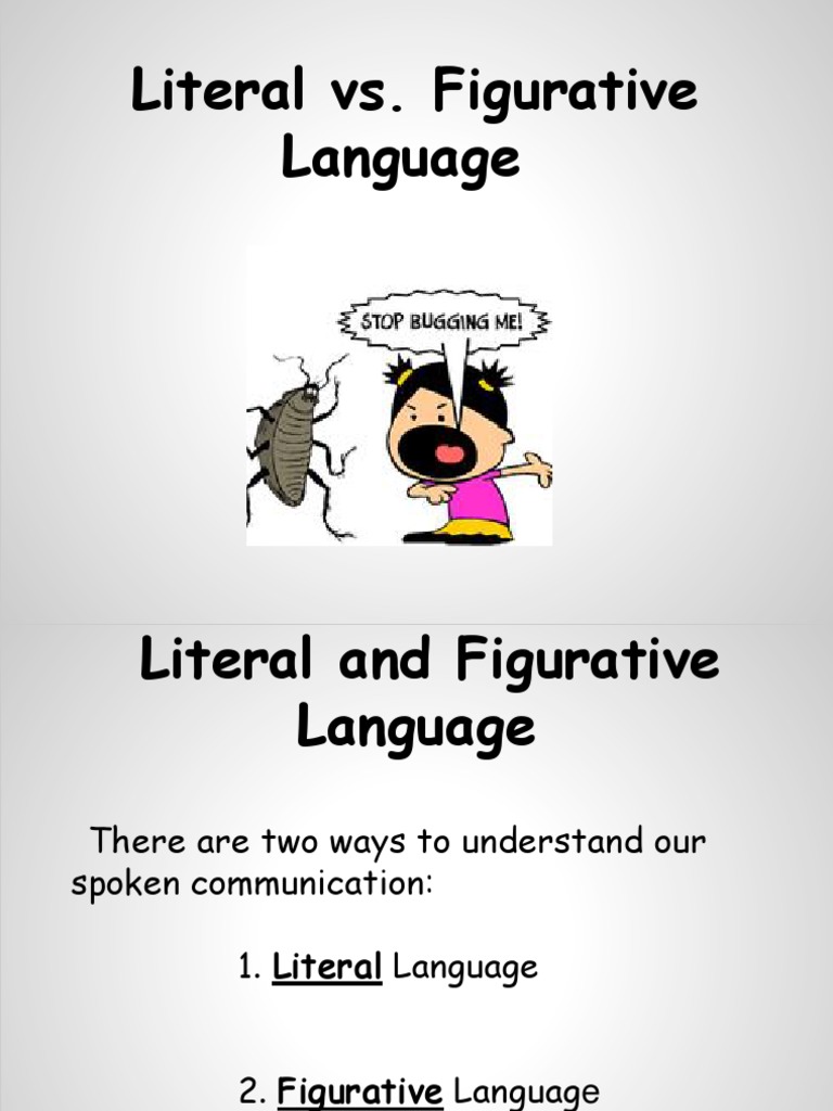 Understanding Literal and Figurative Language | PDF | Human ...