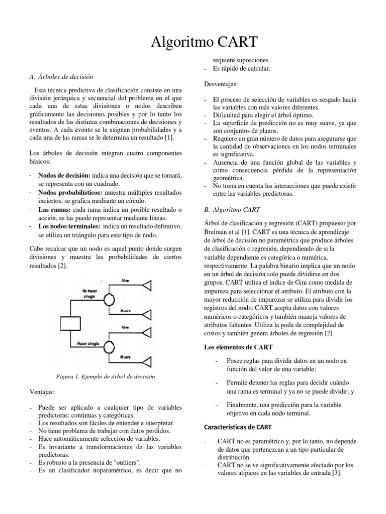 Algoritmo CART | PDF | Ciencia cognitiva | Enseñanza de matemática