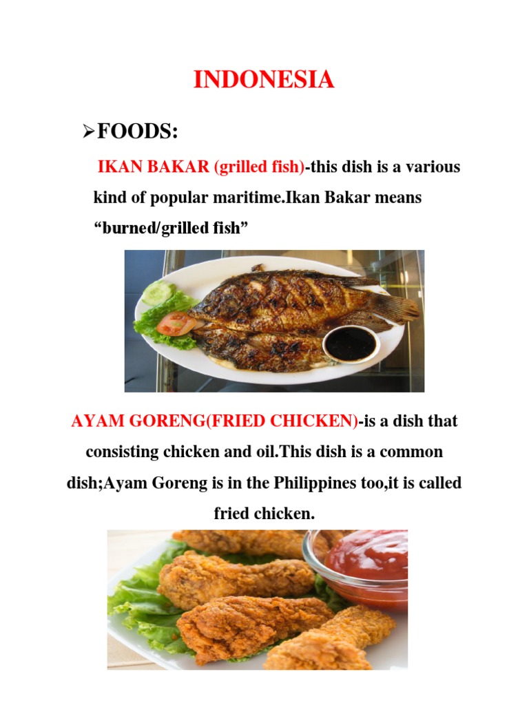 Indonesia: Foods | PDF