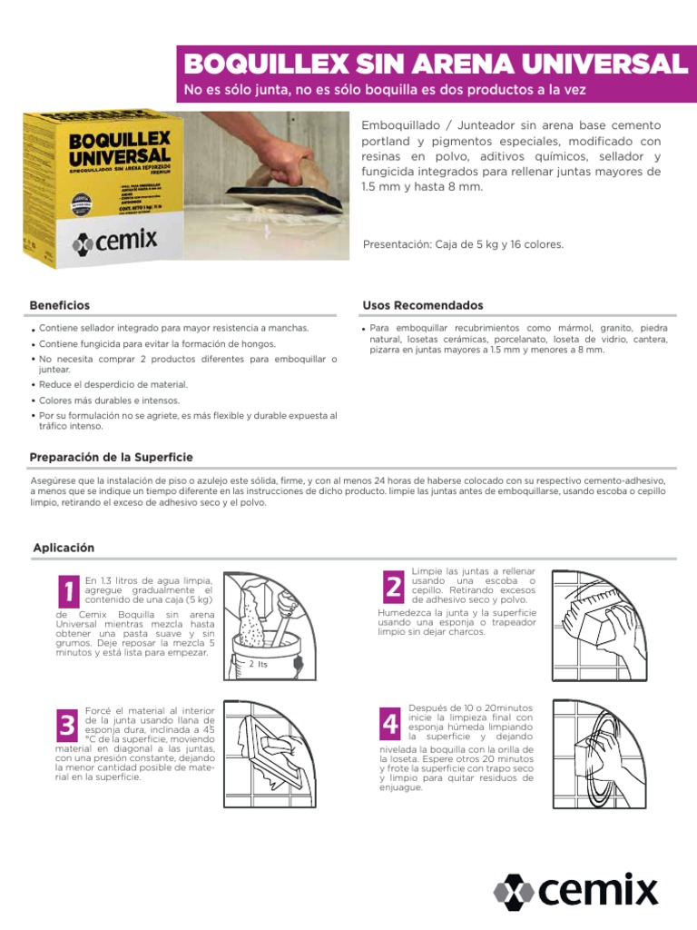 Cemix | PDF | Agua | Materiales