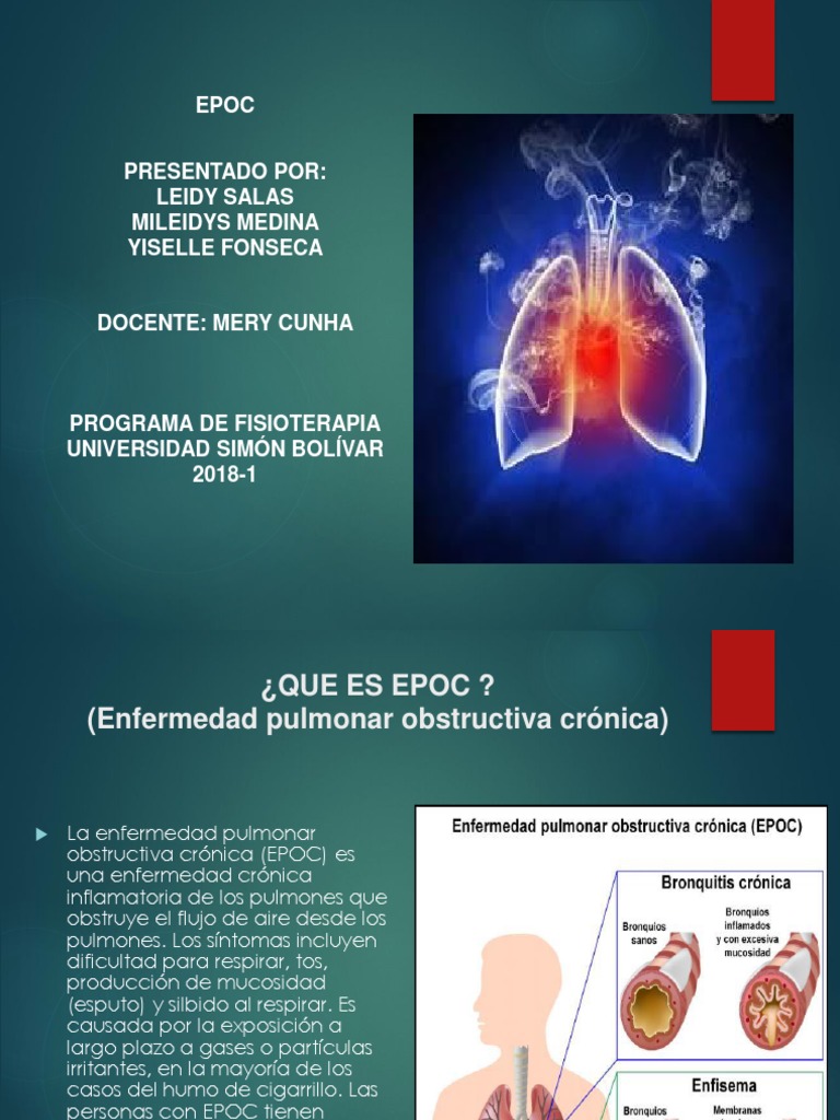 EPOC | PDF | Enfermedad pulmonar obstructiva crónica | Respiración
