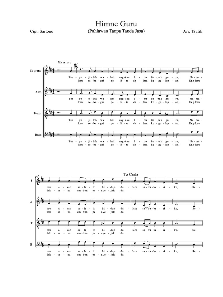 Himne Guru SATB PDF | PDF