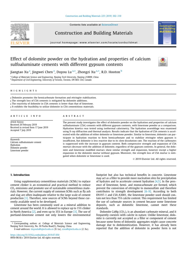 Csa 2019 | PDF | Cement | Mortar (Masonry)