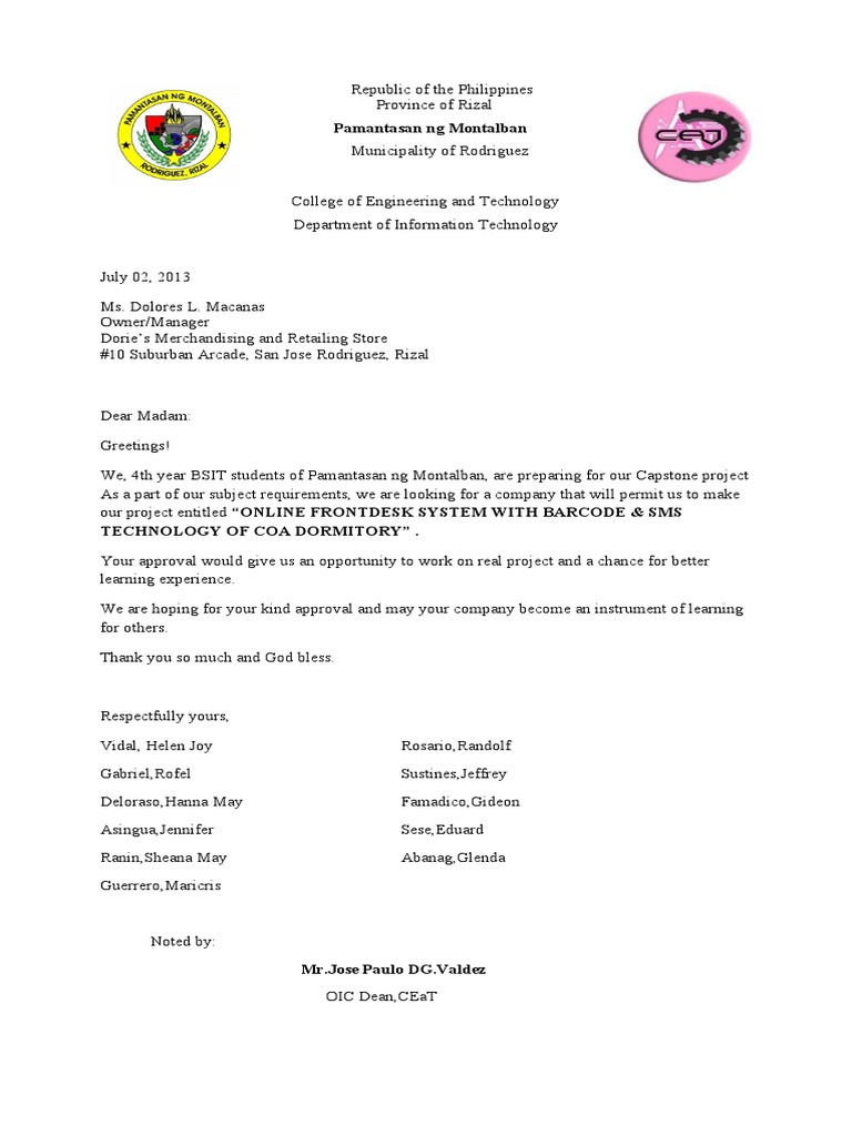 Acceptance Letter Sample | PDF