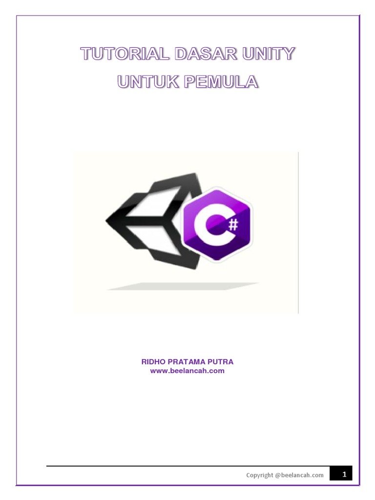 Tutorial Dasar Unity3D Untuk Pemula | PDF