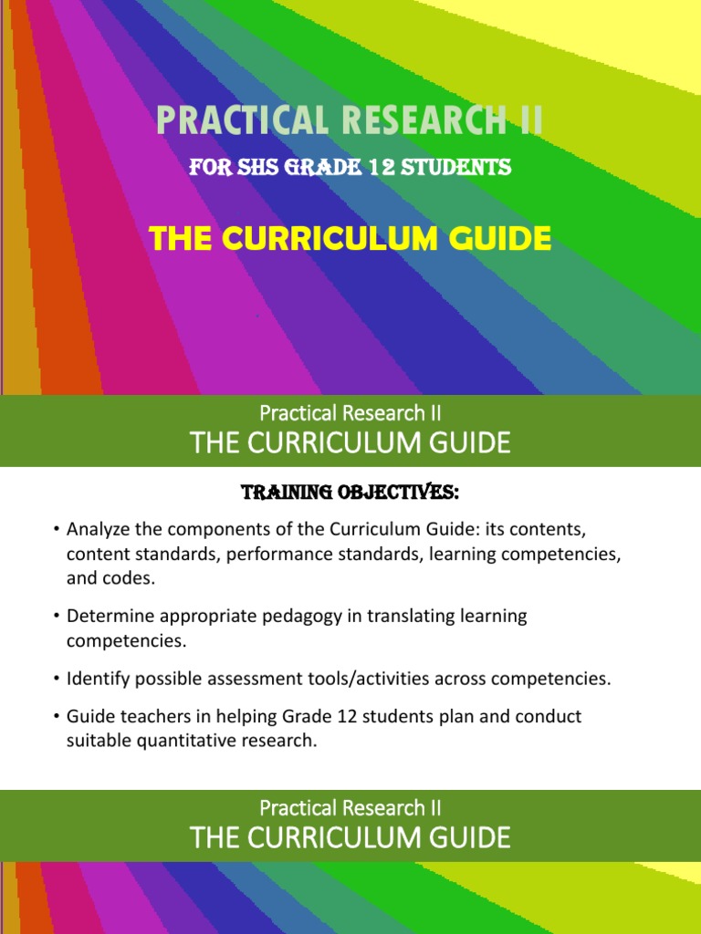 Practical Research II The Curriculum Guide | PDF | Curriculum | Pedagogy