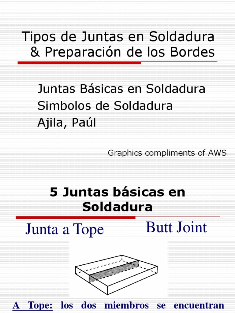 Tipos de Juntas en Soldadura & Preparación de Los Bordes | PDF