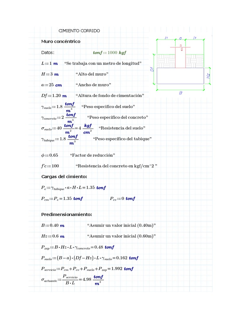 Zapata Corrida | Descargar gratis PDF | Ingeniería estructural | Ingeniero civil