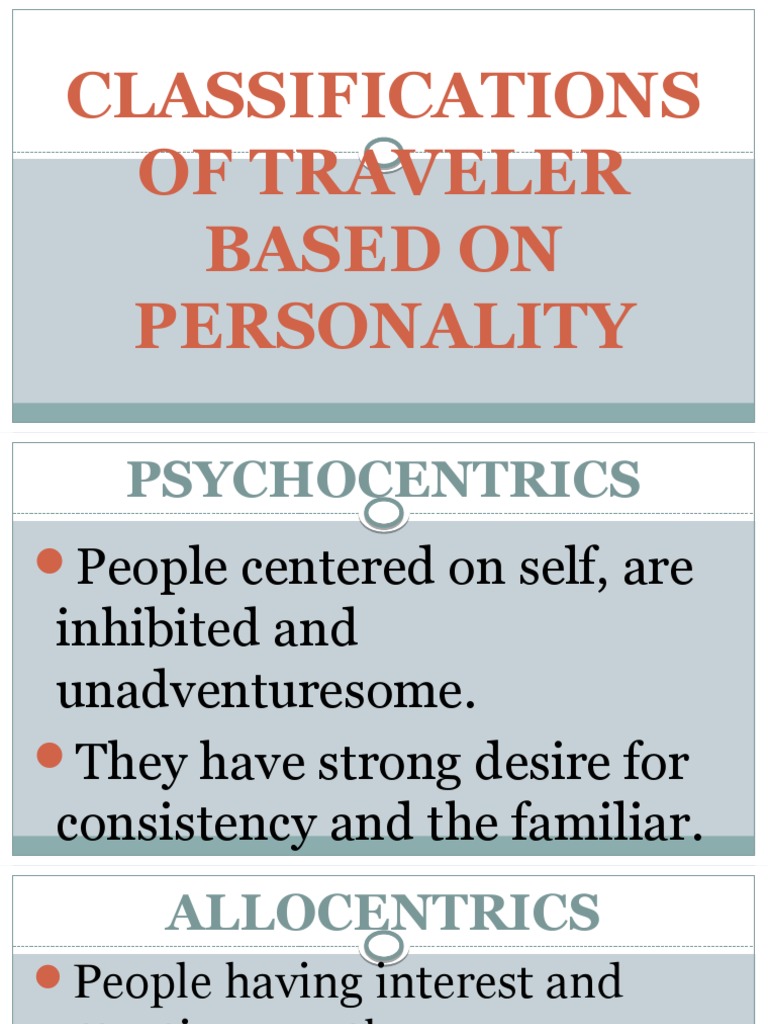 Classification of Traveler | PDF | Lifestyle