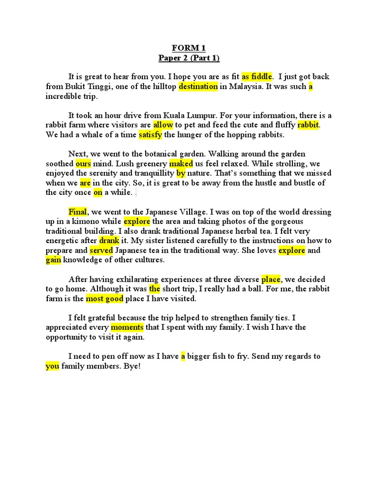 Form 1 Paper 2 Error Correction | Download Free PDF | Firefighter | Nature