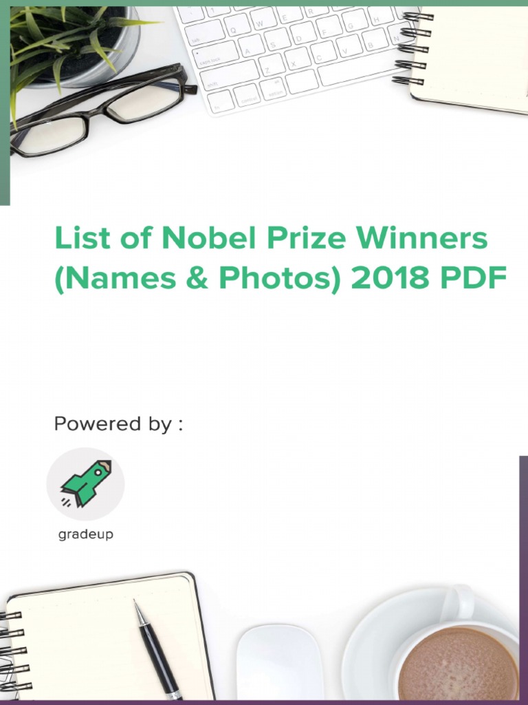 2018 Nobel Prize Winners List | PDF | Awards | Nobel Prize