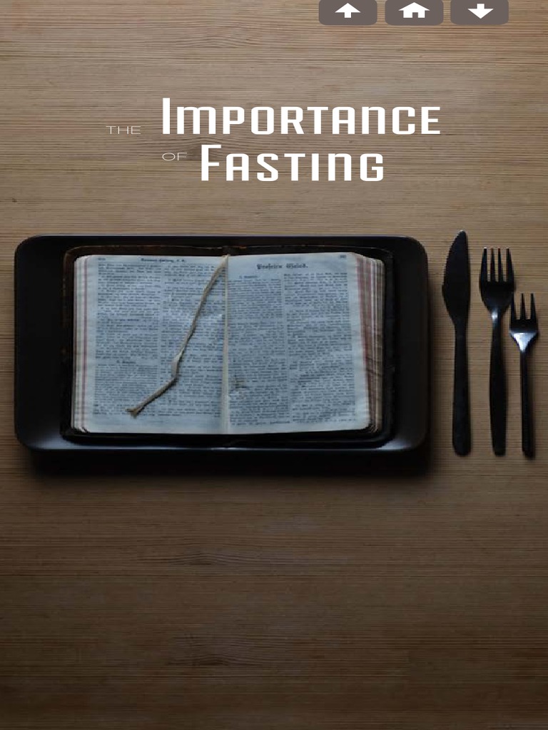 The Importance of Fasting | PDF | Fasting | Humility