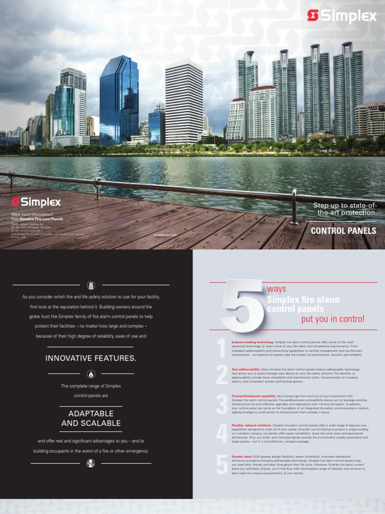 Simplex Panel Overview Brochure | PDF | Building Automation | Systems ...