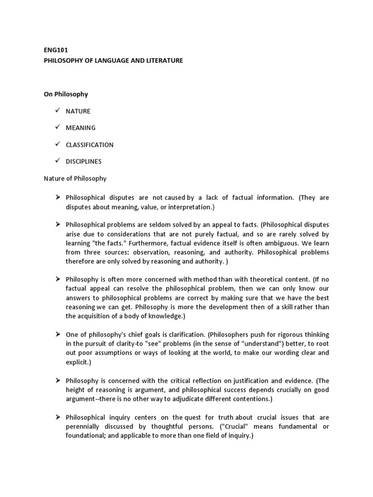 ENG101 Handouts | PDF | Philosophy Of Science | Reason