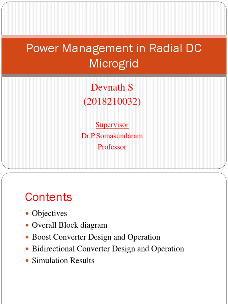 DC Microgrid | PDF | Electronics | Electrical Engineering