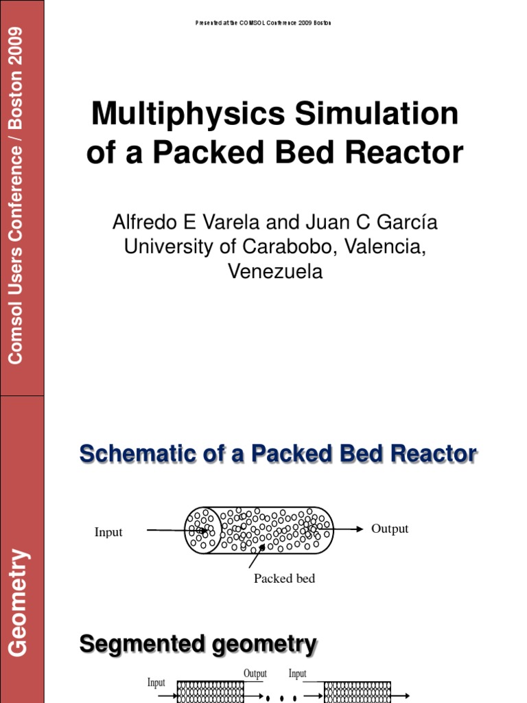 Multiphysics Simulation of A Packed Bed Reactor | Download Free PDF ...
