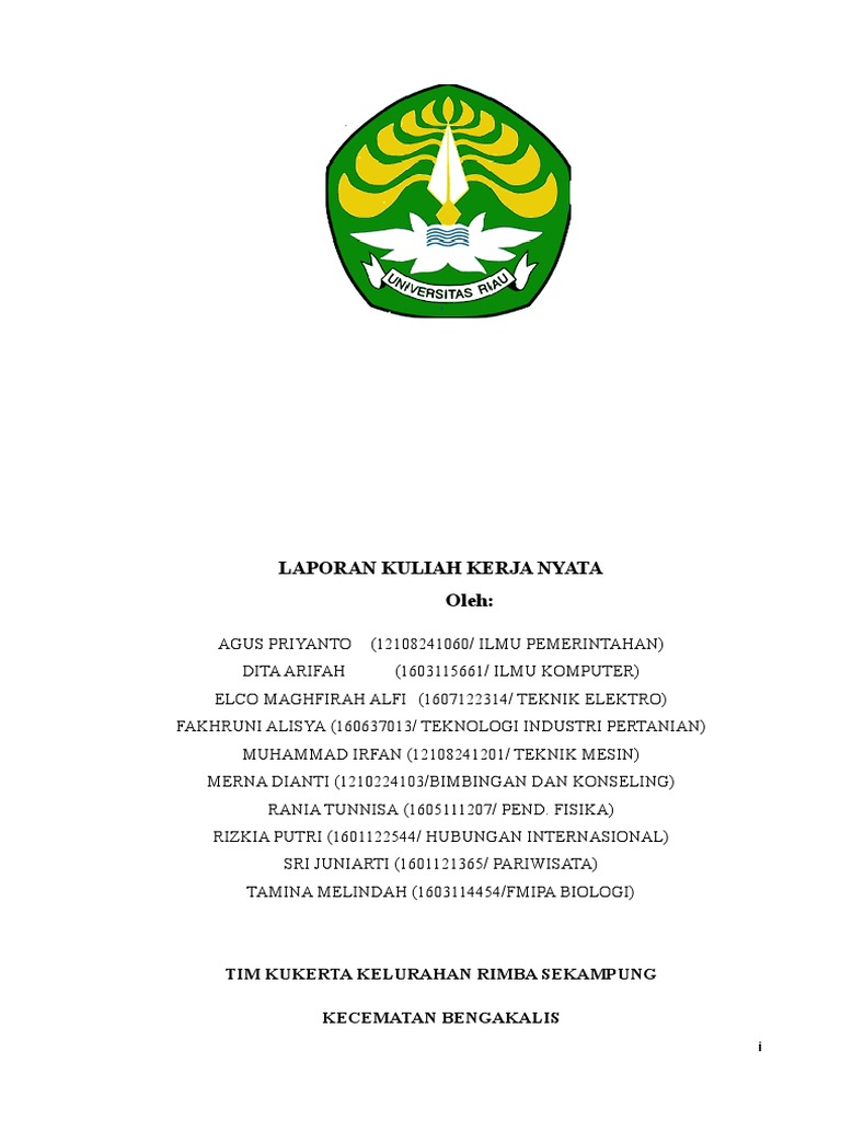 Laporan Kegiatan KKN 2019 | PDF