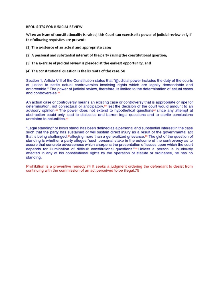 Judicial Review | PDF