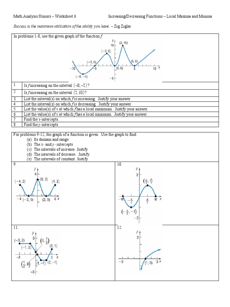 Worksheet 6 - Inc-Dec Functions | PDF