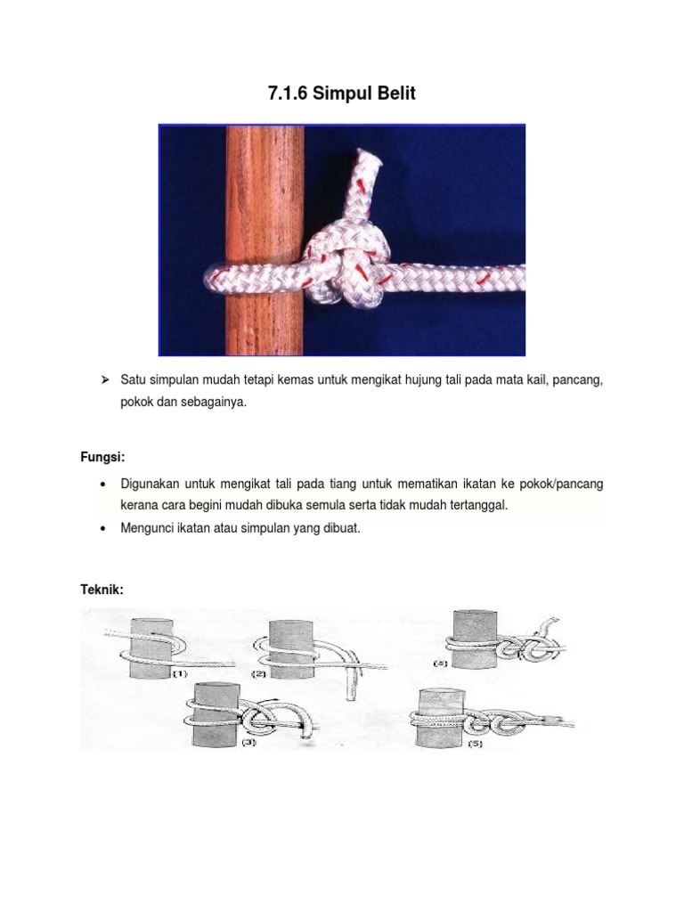 7.1.6 Simpul Belit | PDF