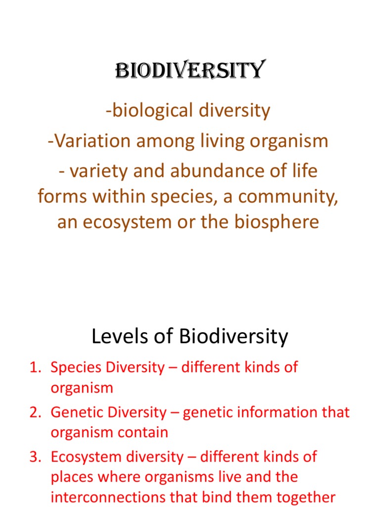 Science 8 - Biodiversity | PDF | Taxonomy (Biology) | Genus