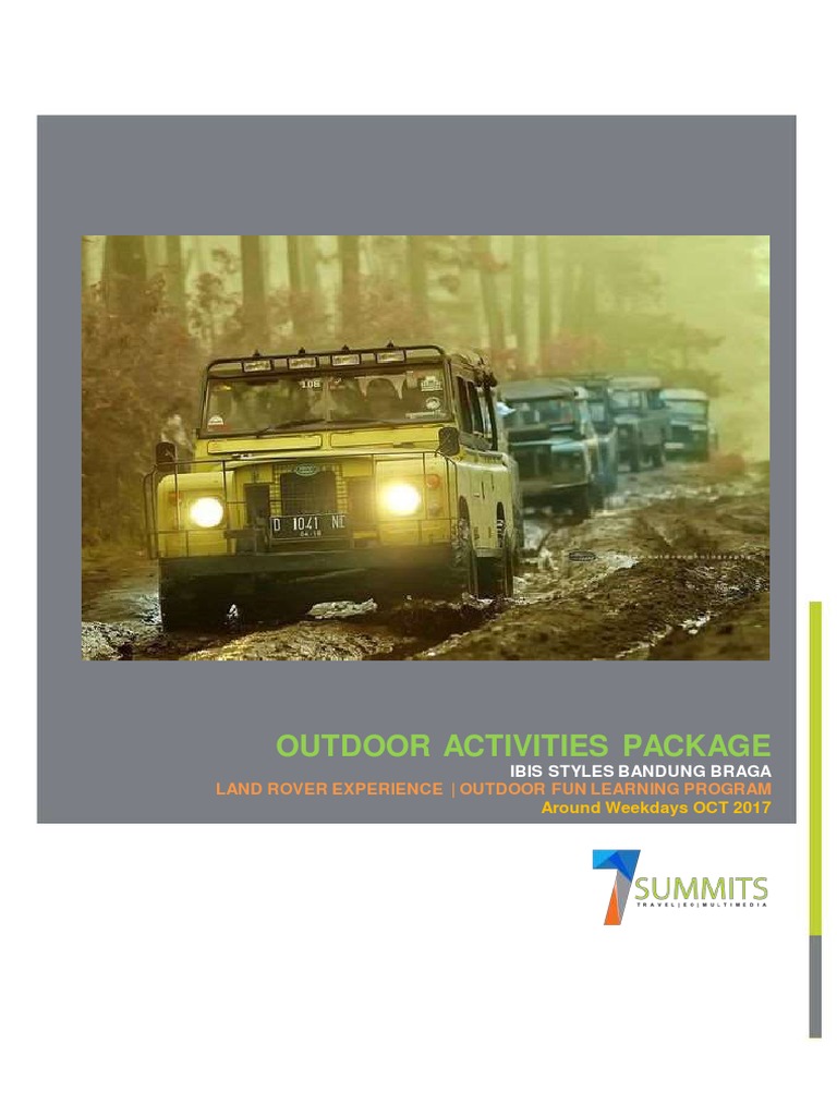 Outdoor Activities Package: Quotation | PDF | Indonesian Rupiah