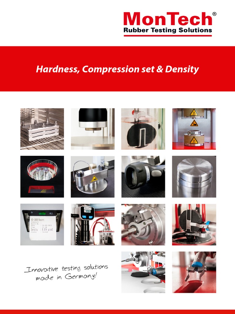MonTech Hardness & Density Testing Solutions | PDF | Density | Calibration