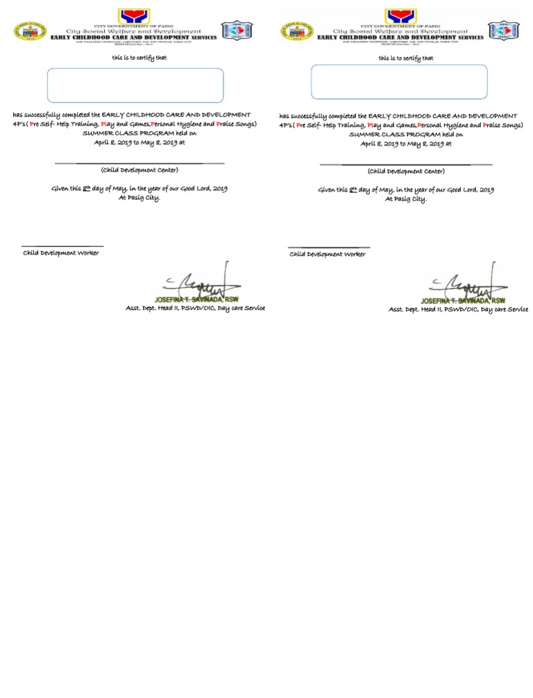 This Is To Certify That This Is To Certify That: P PL P P P PL P P | PDF